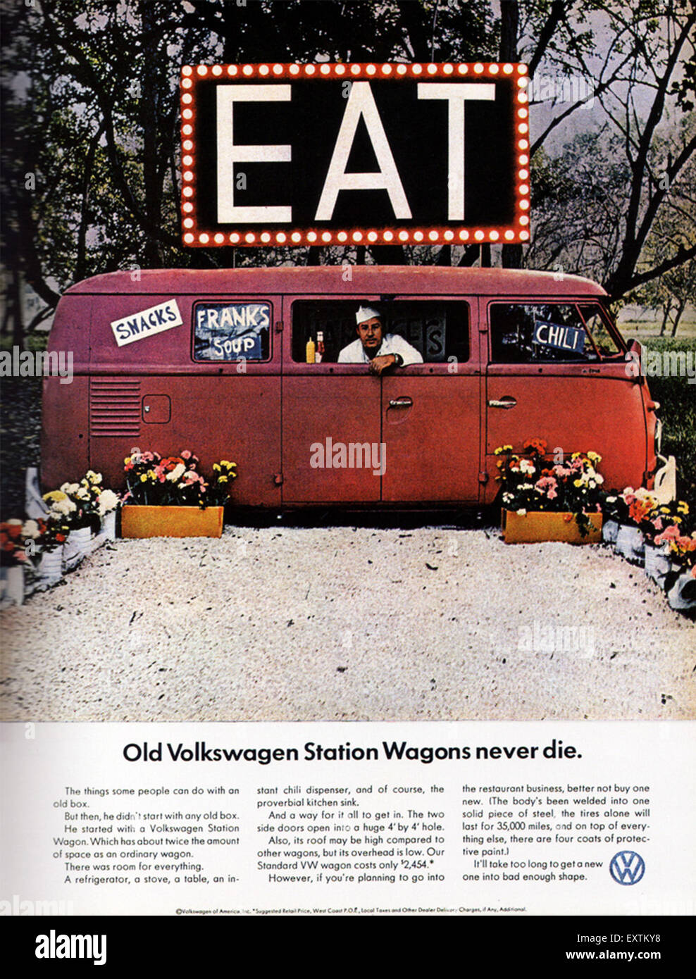 1960s USA Volkswagen VW Magazine Advert Stock Photo - Alamy