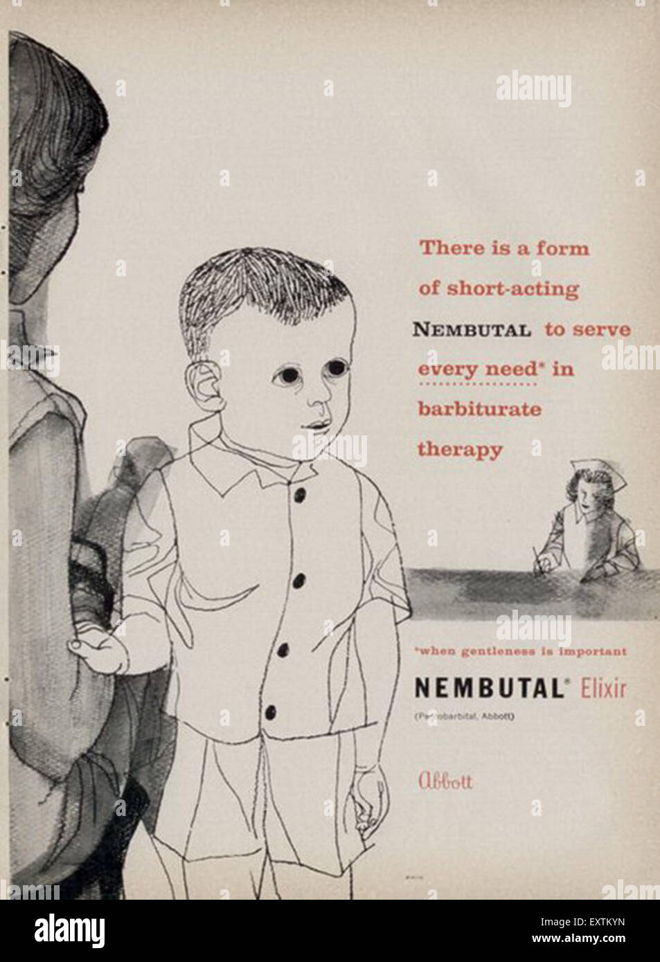 1950s USA Abbott Laboratories Magazine Advert Stock Photo - Alamy