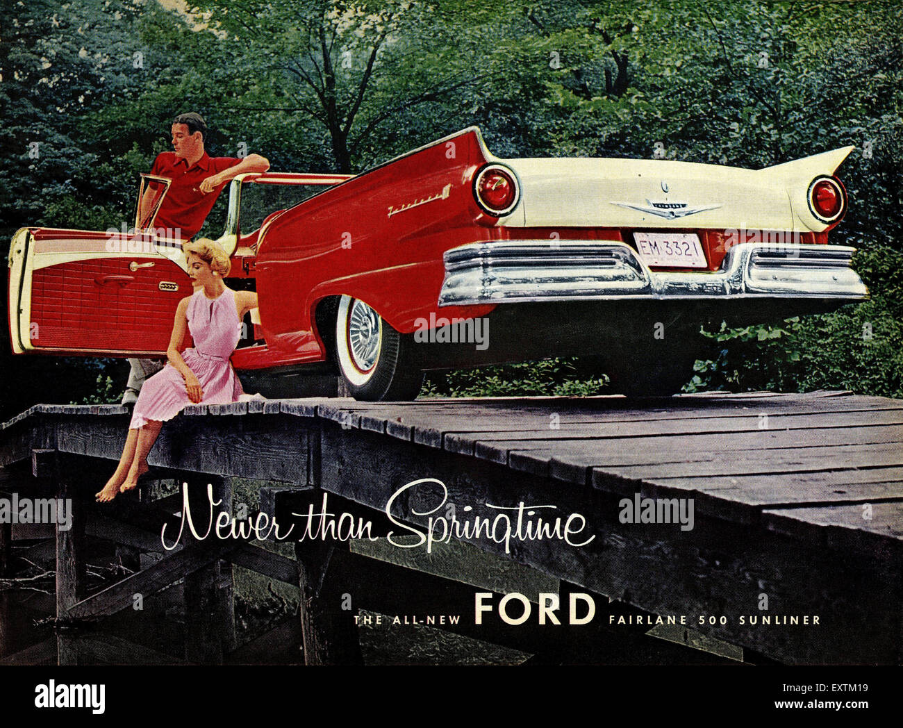 1950s USA Ford Magazine Advert Stock Photo - Alamy