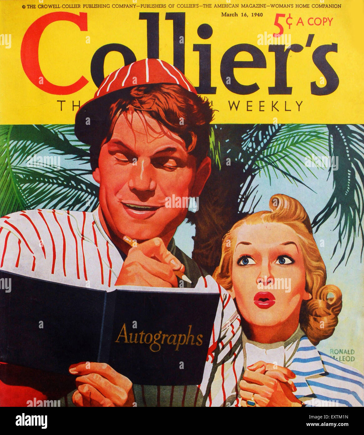 1940s USA Collier's Magazine Cover Stock Photo - Alamy