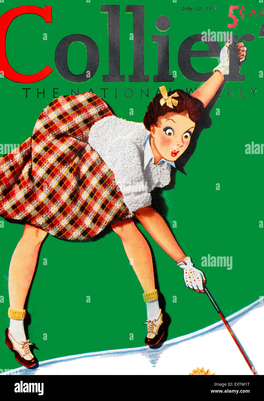 1940s USA Collier's Magazine Cover Stock Photo - Alamy
