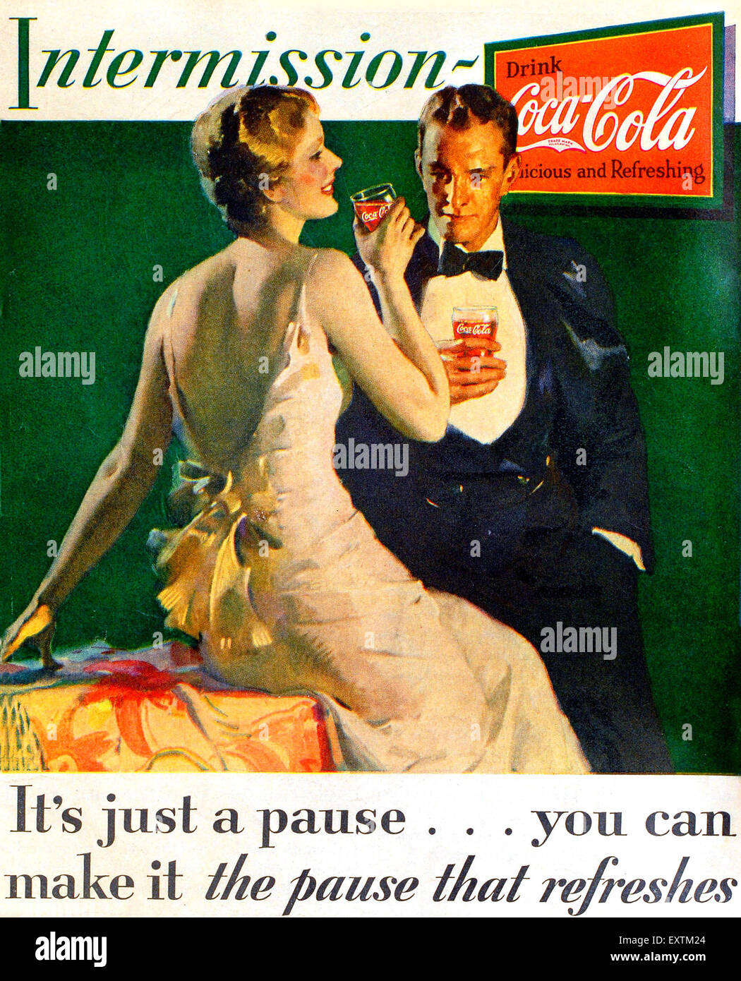 Coca cola advert 1930s hi-res stock photography and images - Alamy
