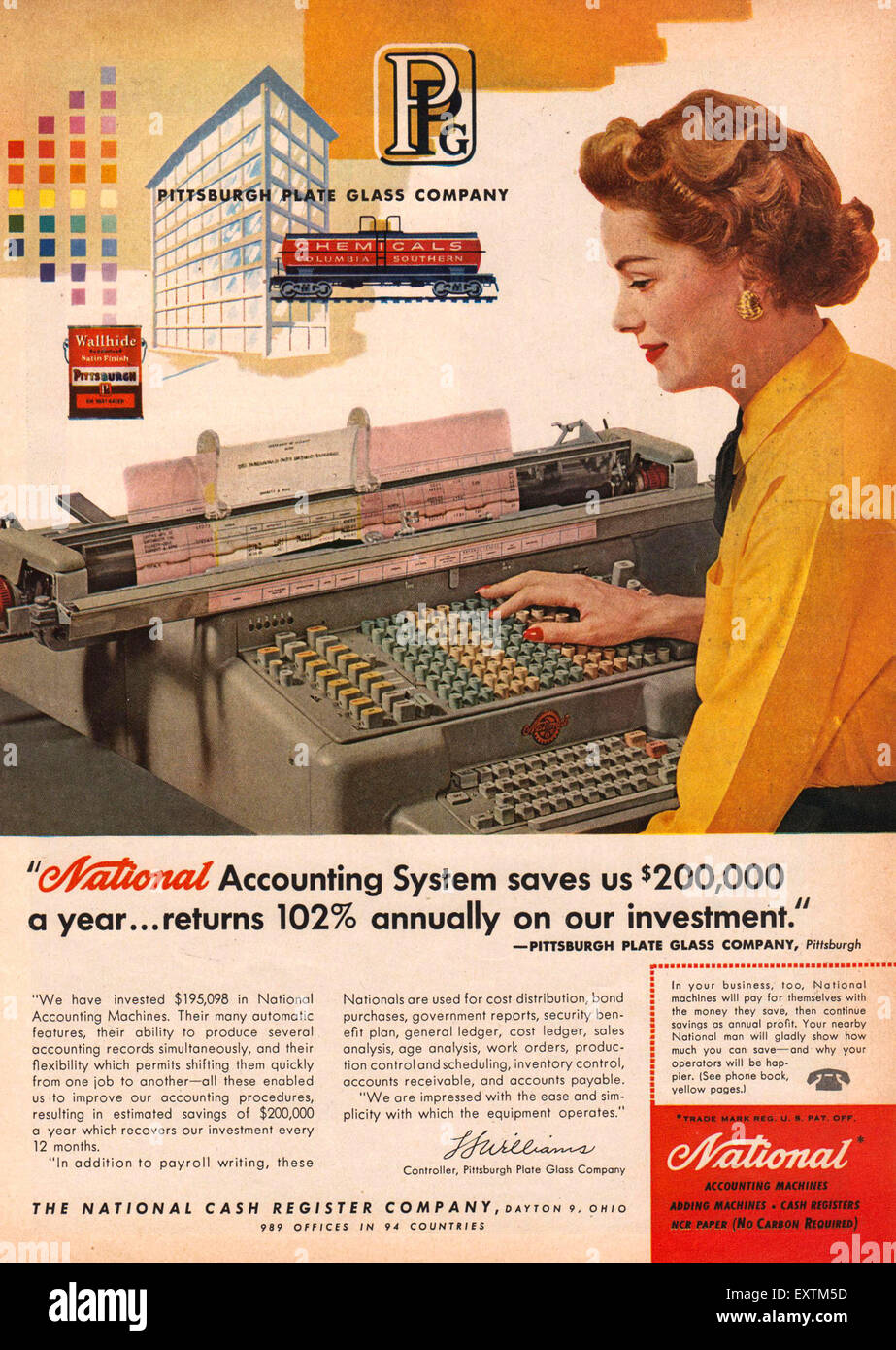 1960s USA National Magazine Advert Stock Photo - Alamy