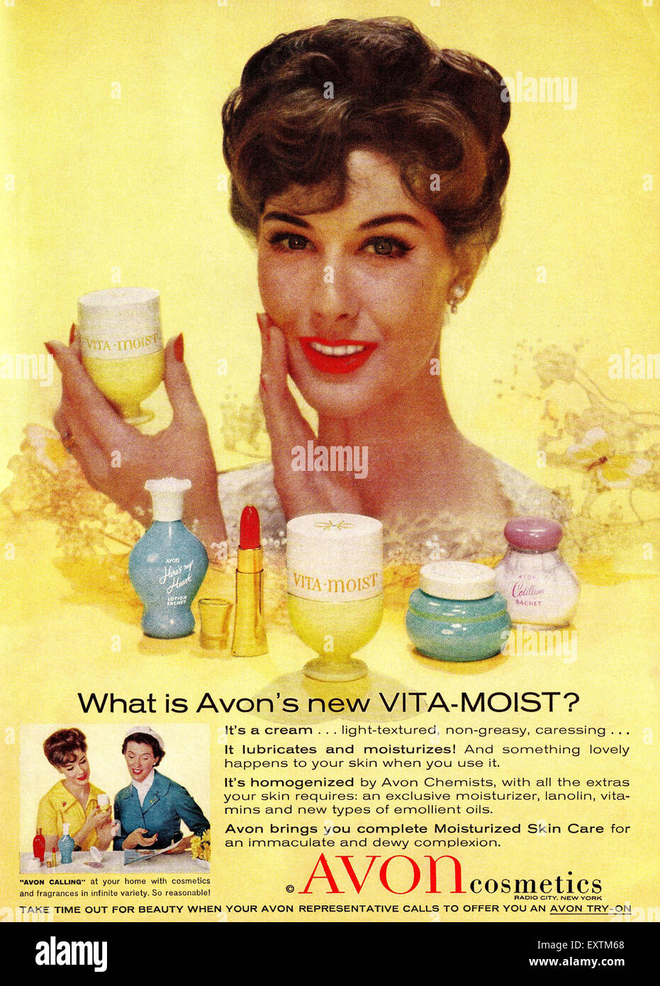 Avon cosmetics advert hi-res stock photography and images - Alamy