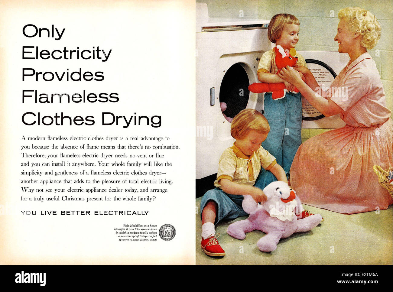 1960s USA Electricity Magazine Advert Stock Photo - Alamy
