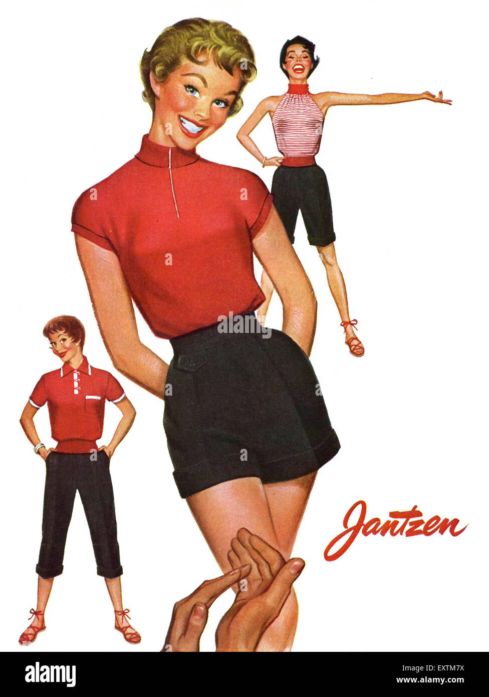 1950s USA Jantzen Magazine Advert (detail Stock Photo - Alamy