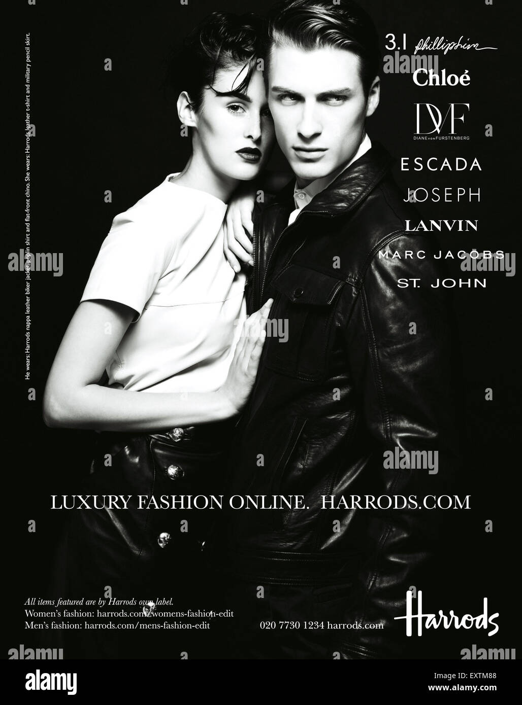 2010s UK Harrods Magazine Advert Stock Photo - Alamy