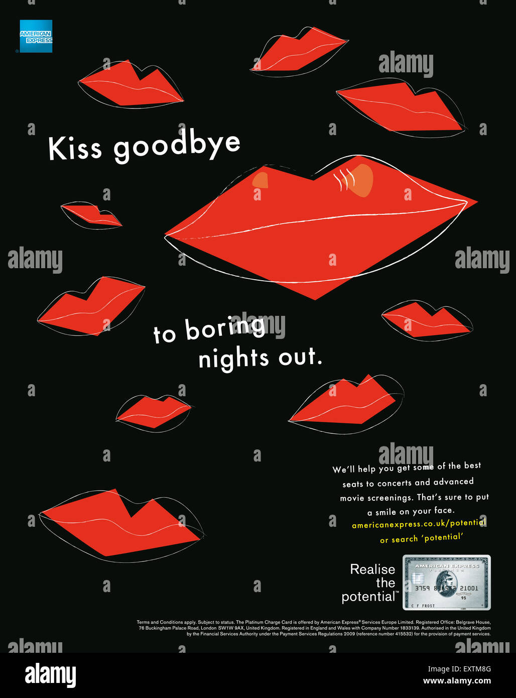 2010s UK American Express Magazine Advert Stock Photo - Alamy