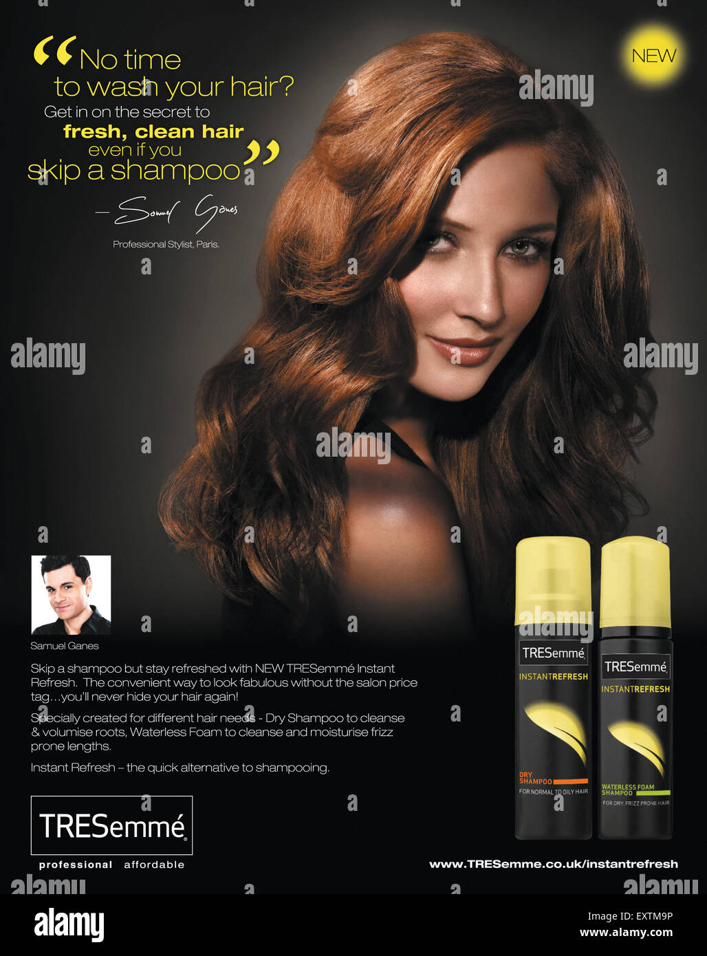 2010s UK Tresemme Magazine Advert Stock Photo - Alamy