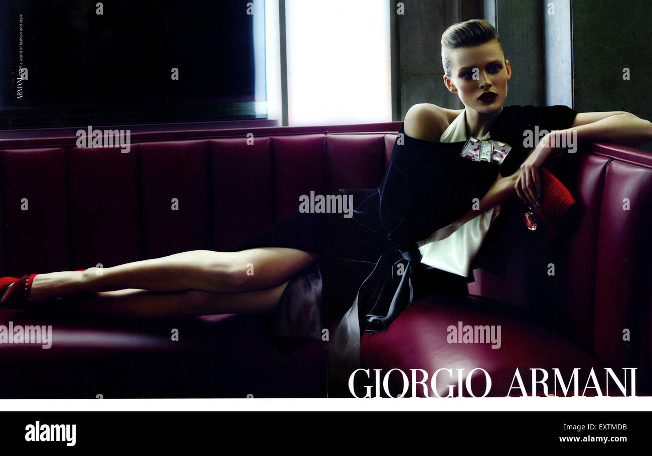 2010s uk giorgio armani magazine hi-res stock photography and images ...