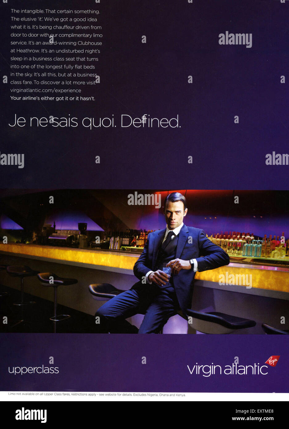 2010s UK Virgin Atlantic Magazine Advert Stock Photo - Alamy