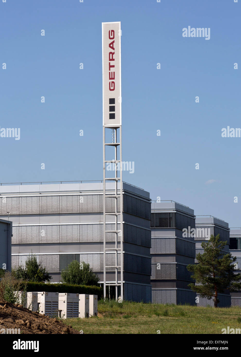Heilbronn, Germany. 16th May, 2015. A promotional sign reading 'Getrag ...