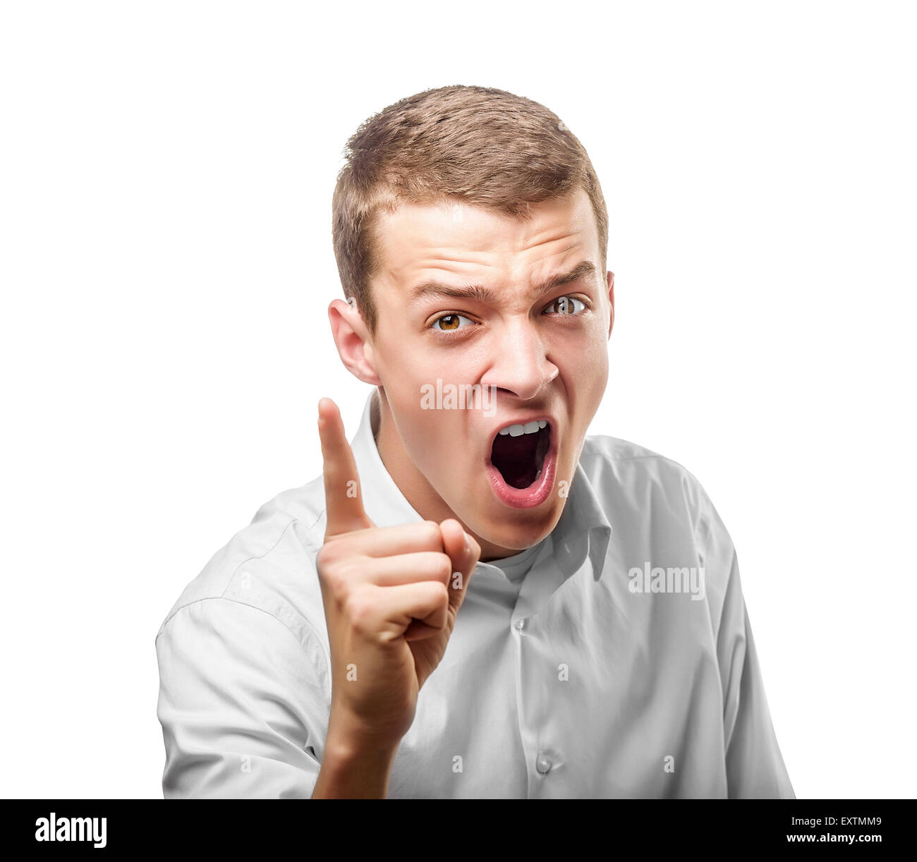 Young angry man Stock Photo - Alamy