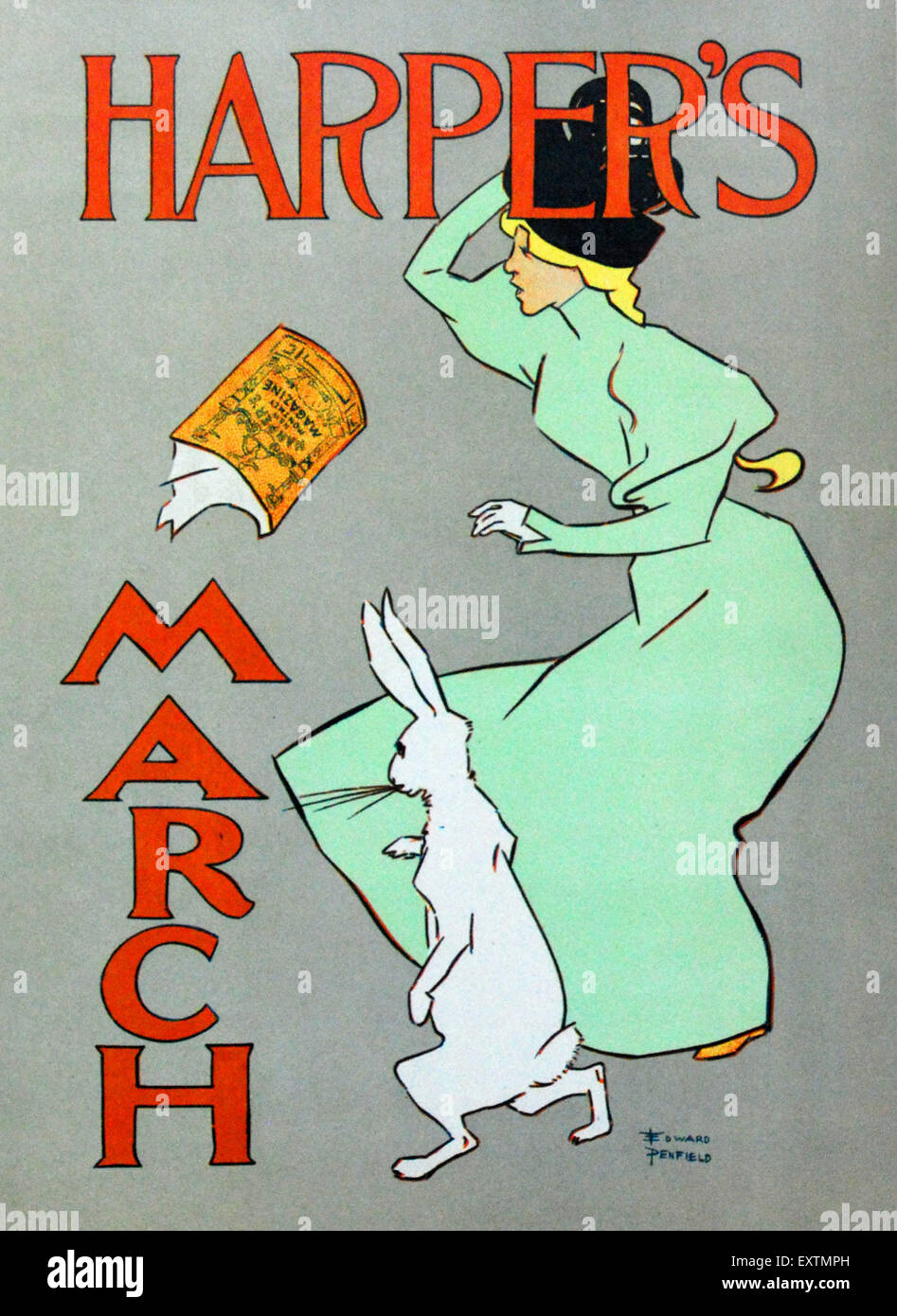 1890s USA Harper's Magazine Cover Stock Photo - Alamy