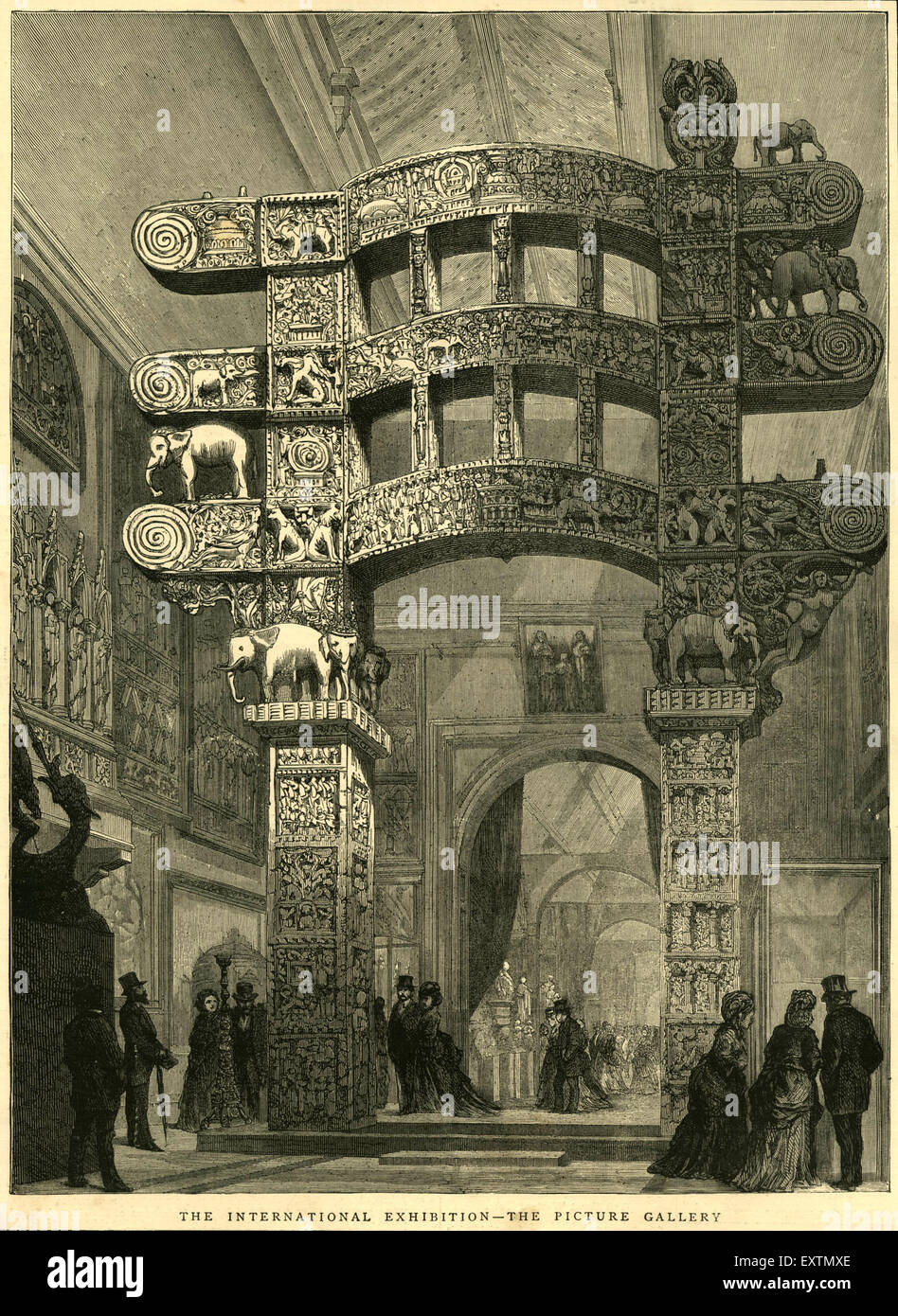 1870s UK The International Exhibition Magazine Plate Stock Photo - Alamy