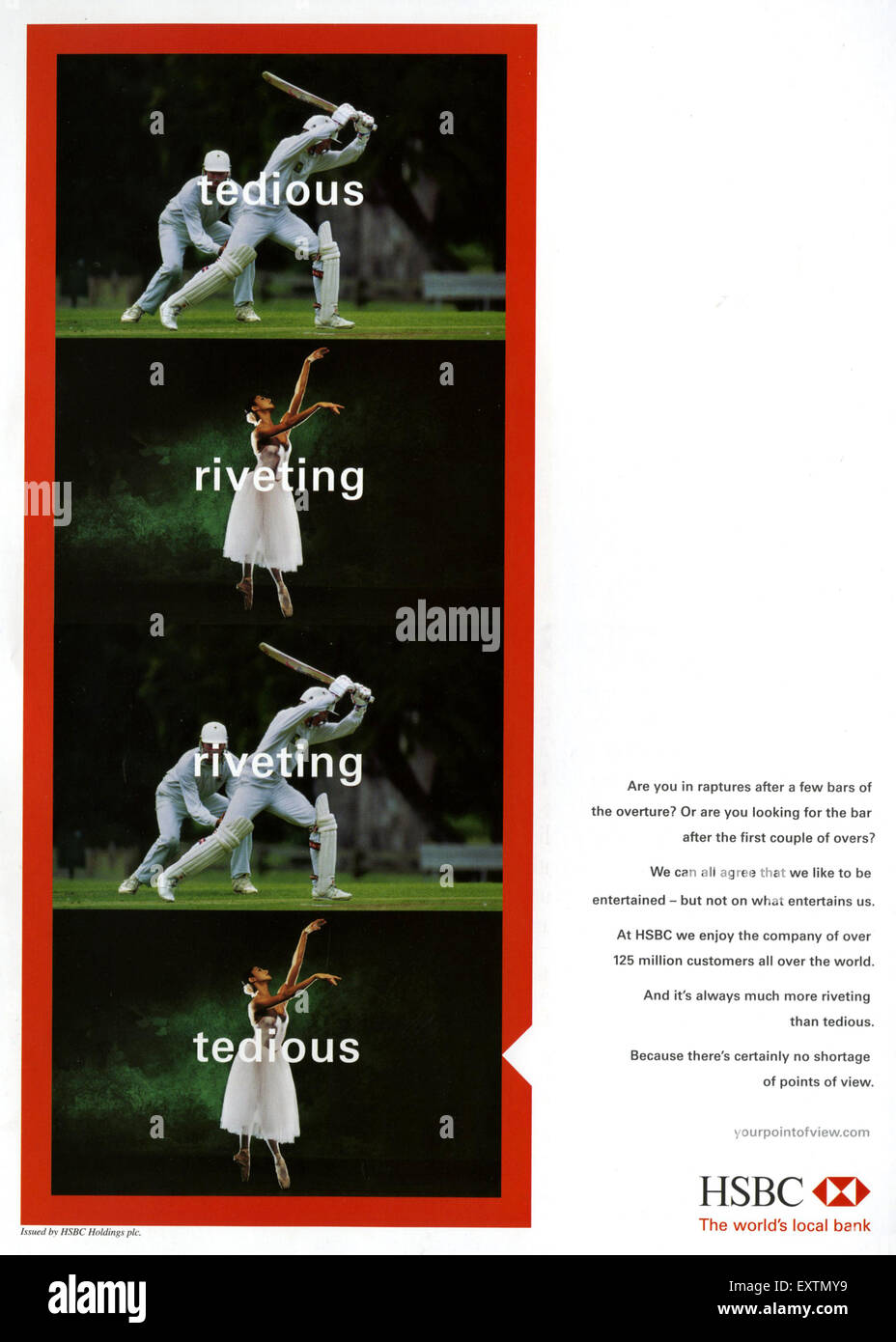 2000s UK HSBC Magazine Advert Stock Photo - Alamy