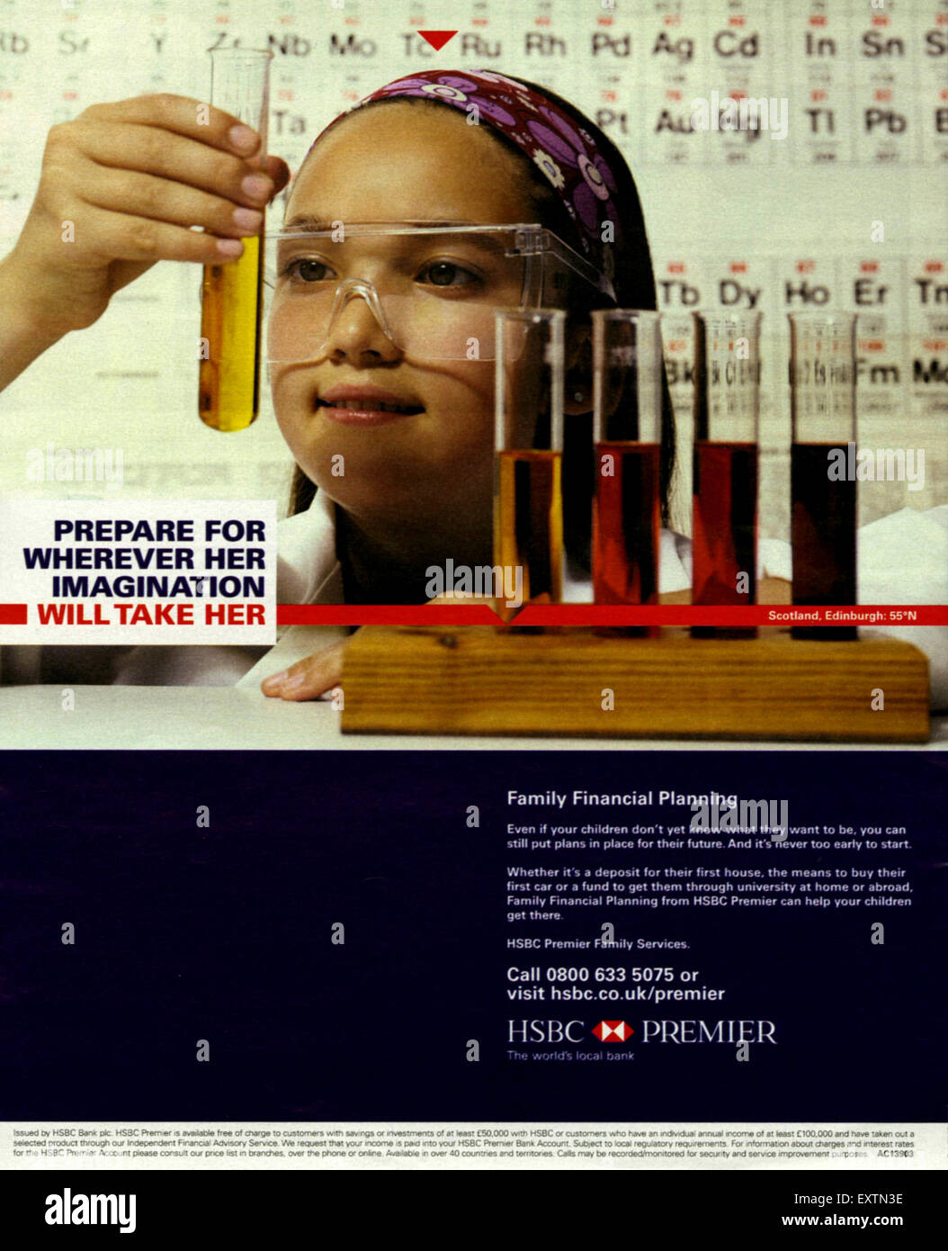 2000s UK HSBC Magazine Advert Stock Photo - Alamy