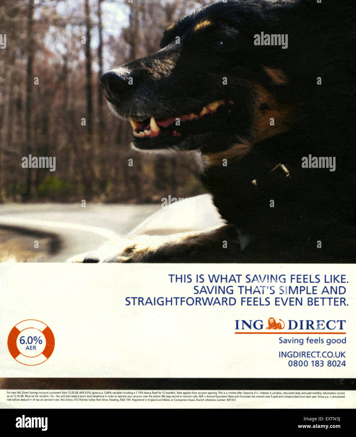 2000s UK ING Direct Magazine Advert Stock Photo - Alamy