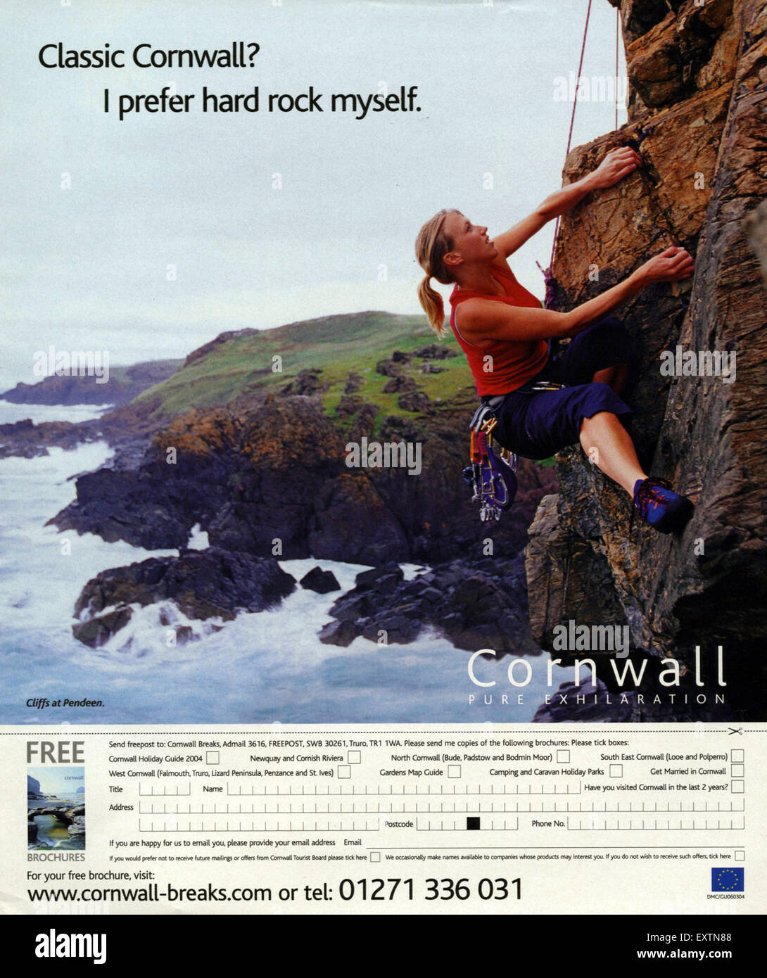 2000s UK Cornwall Magazine Advert Stock Photo - Alamy