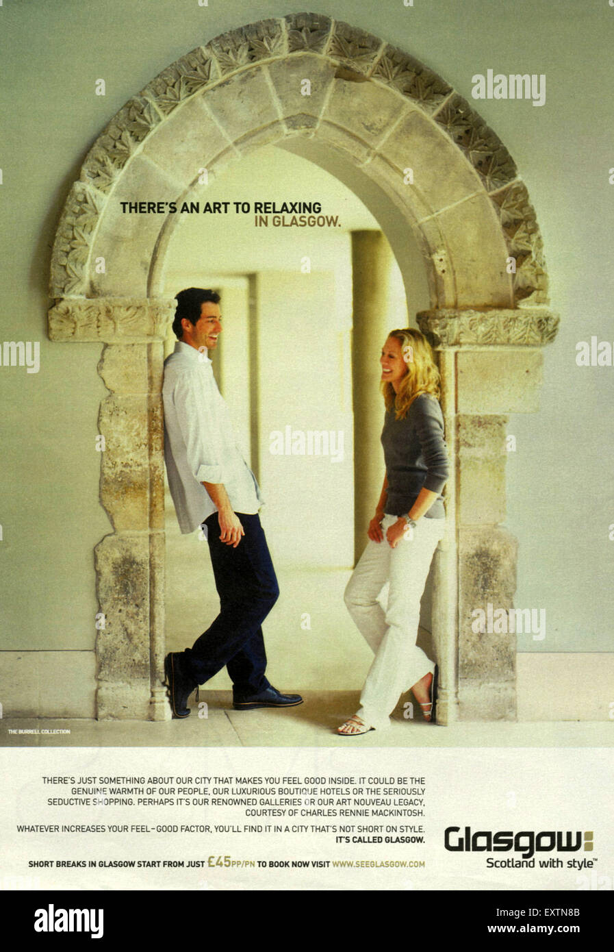 2000s UK Glasgow Magazine Advert Stock Photo - Alamy