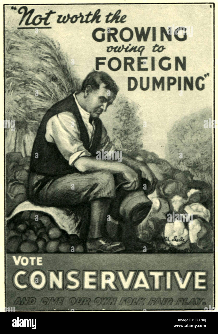 1930s UK The Conservative Party Poster Stock Photo - Alamy