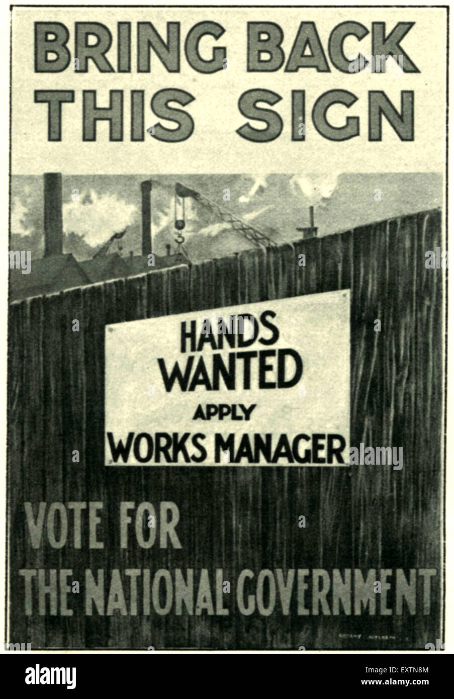 Unemployment poster hi-res stock photography and images - Alamy