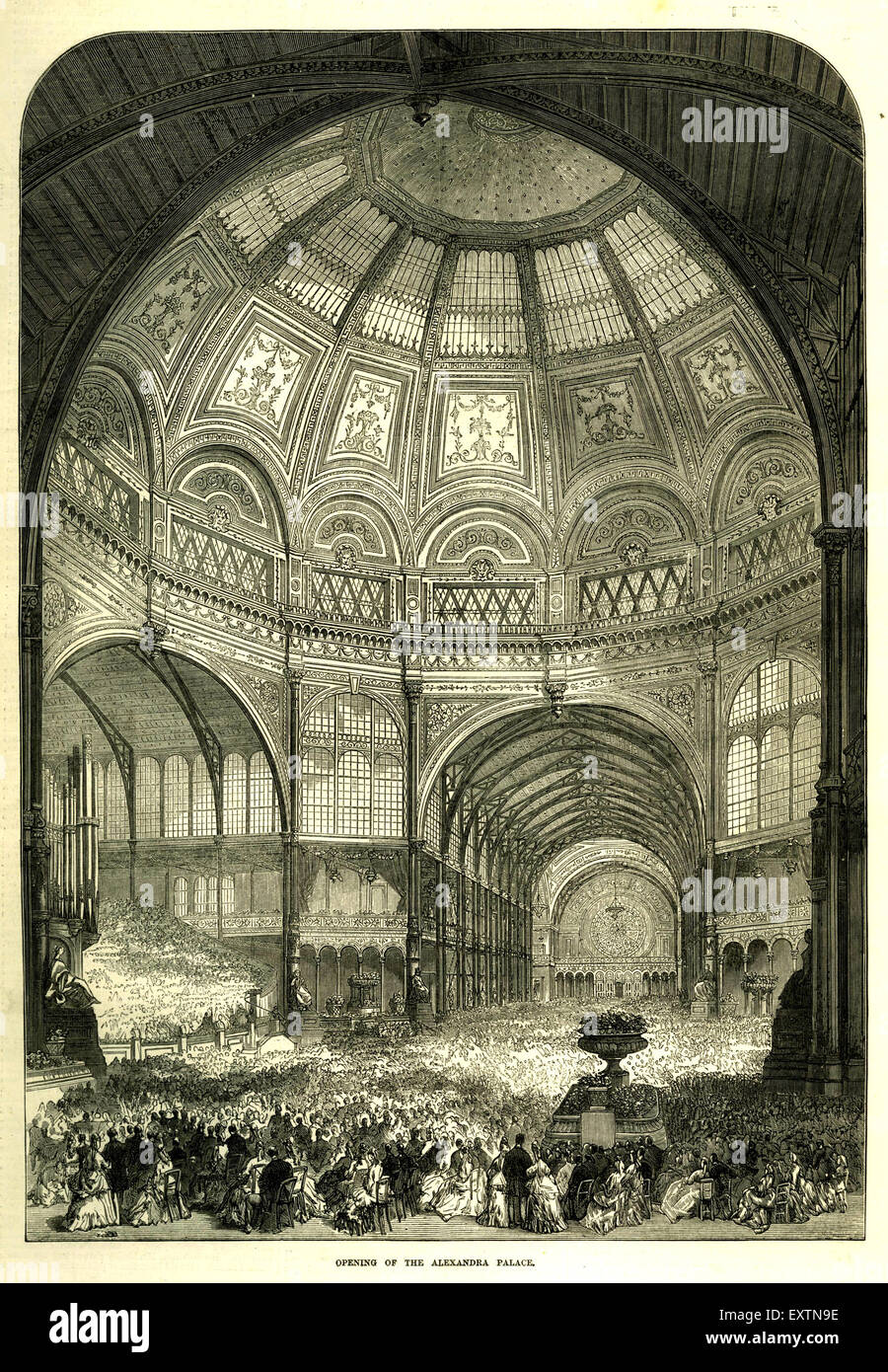 1870s UK Opening of Alexandra Palace Magazine Plate Stock Photo - Alamy