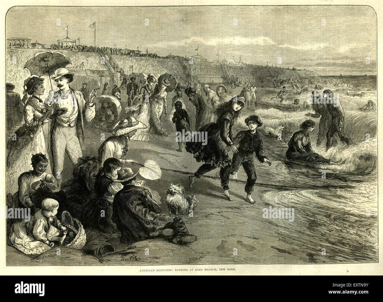 1870s UK Long Branch, New York Magazine Plate Stock Photo - Alamy