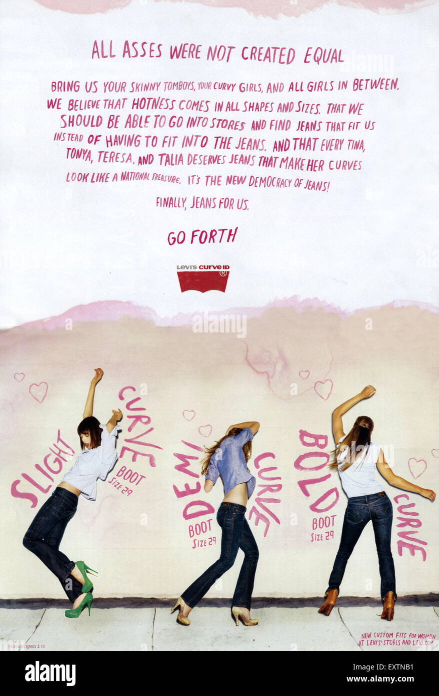 2010s UK Levi's Magazine Advert Stock Photo - Alamy