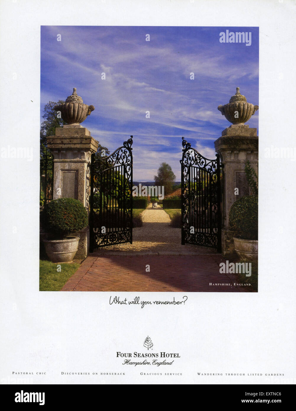 2000s UK Four Seasons Hotels Magazine Advert Stock Photo - Alamy