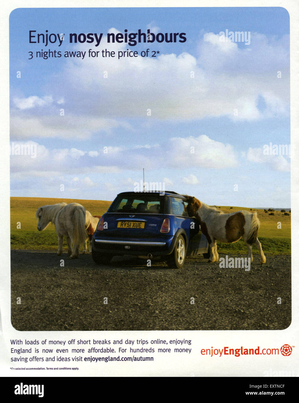2000s UK Enjoyengland.com Magazine Advert Stock Photo - Alamy