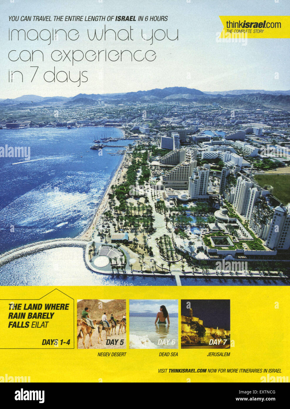 2000s UK Israel Magazine Advert Stock Photo - Alamy