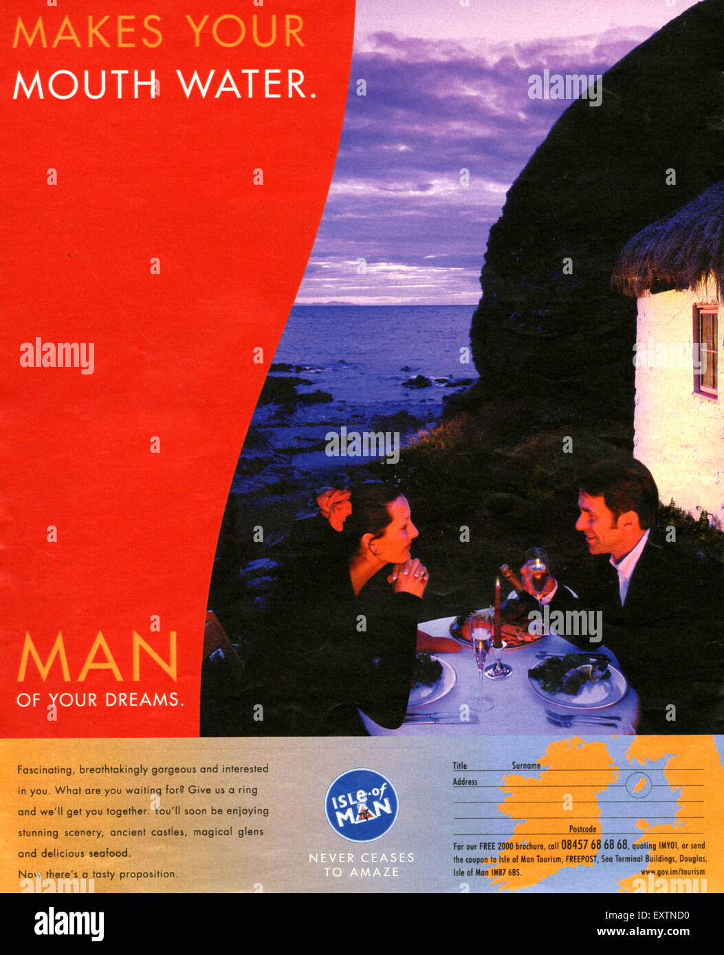 2000s UK Isle of Man Magazine Advert Stock Photo - Alamy