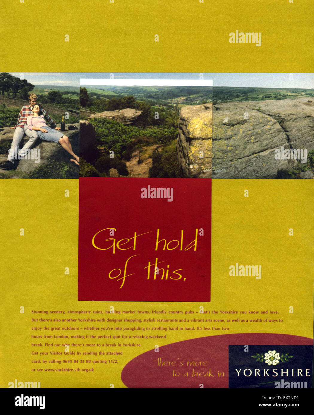 2000s UK Yorkshire Magazine Advert Stock Photo - Alamy