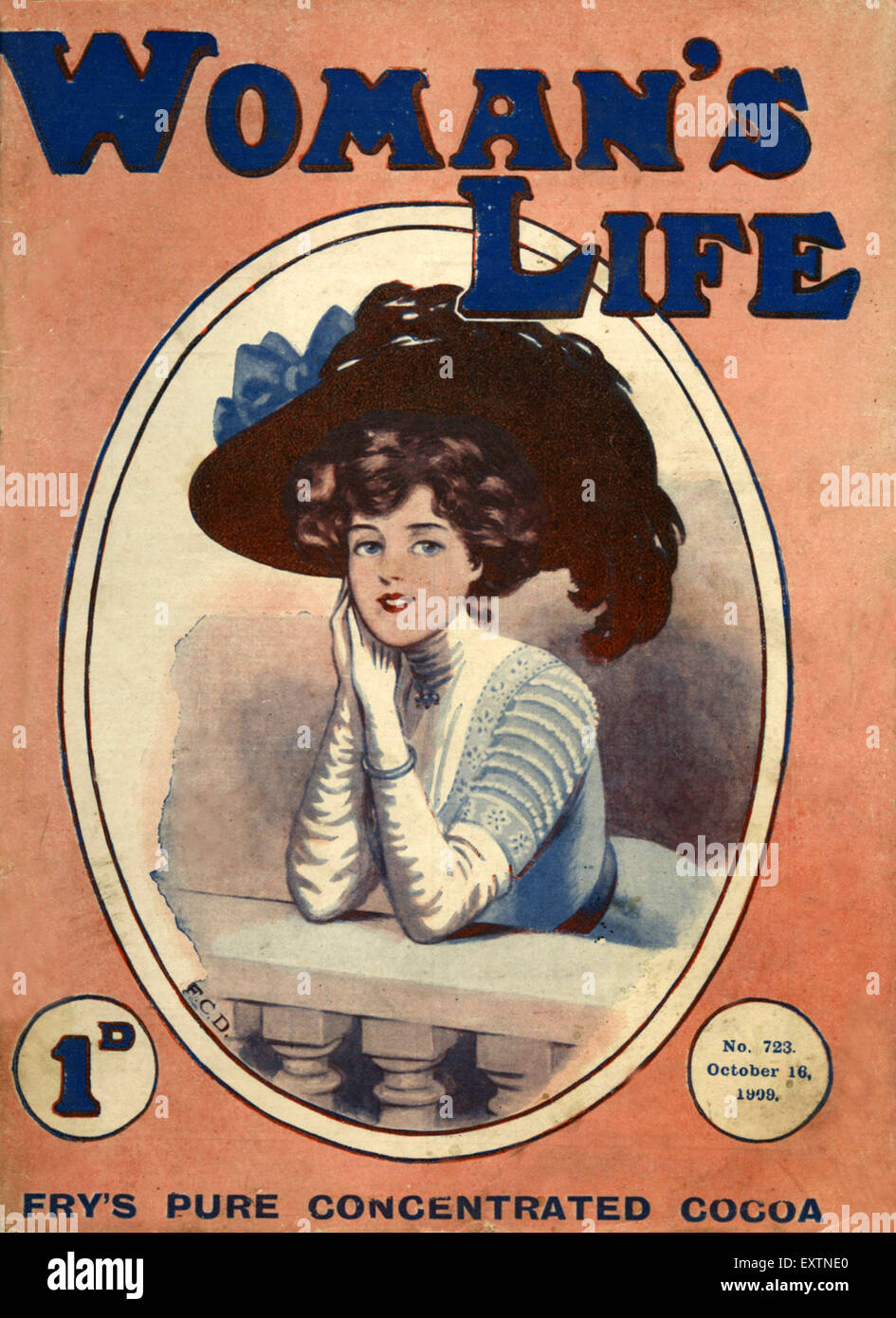 1900s UK Womans Life Magazine Cover Stock Photo - Alamy