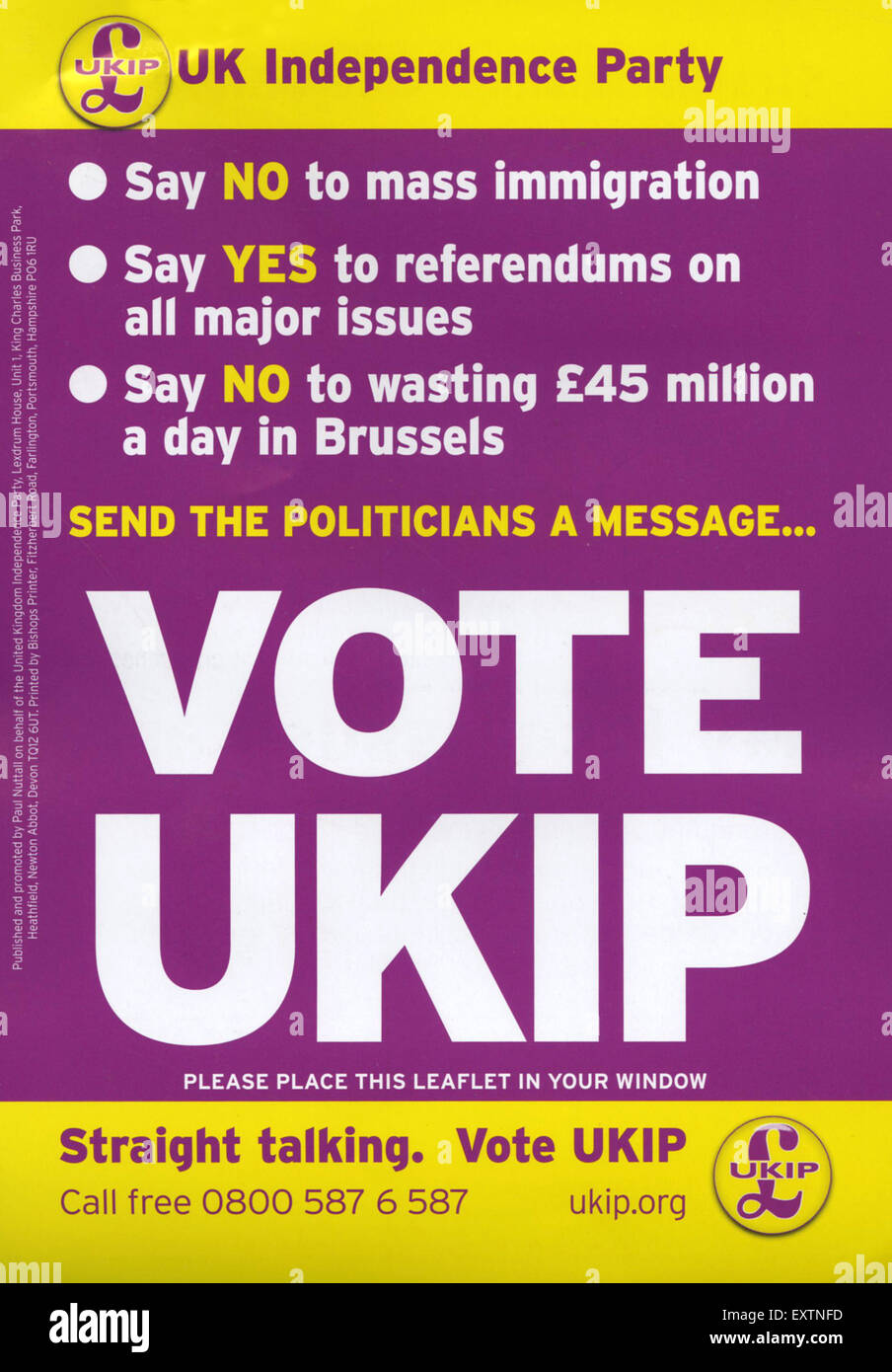 Uk independence party hi-res stock photography and images - Alamy