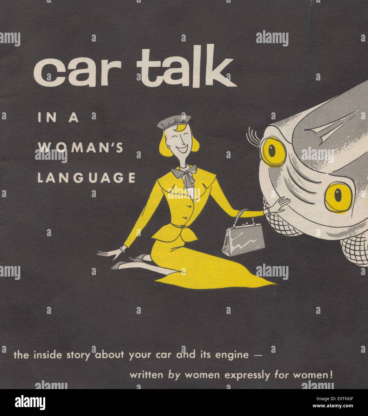 1950s USA Car Talk Book Cover Stock Photo - Alamy