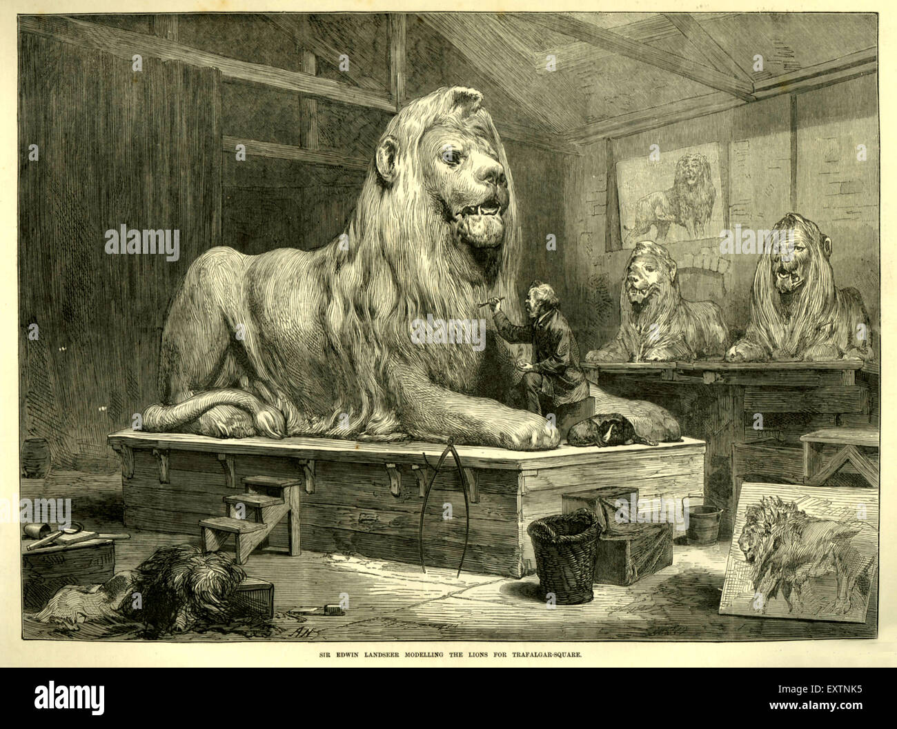Edwin landseer sculptures hi-res stock photography and images - Alamy