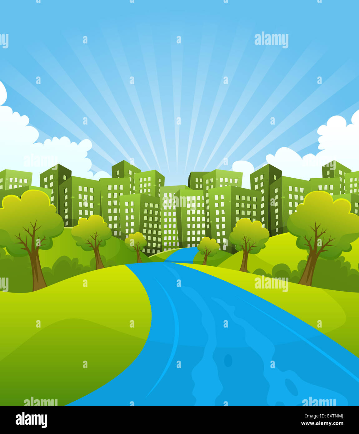 River cartoon hi-res stock photography and images - Alamy