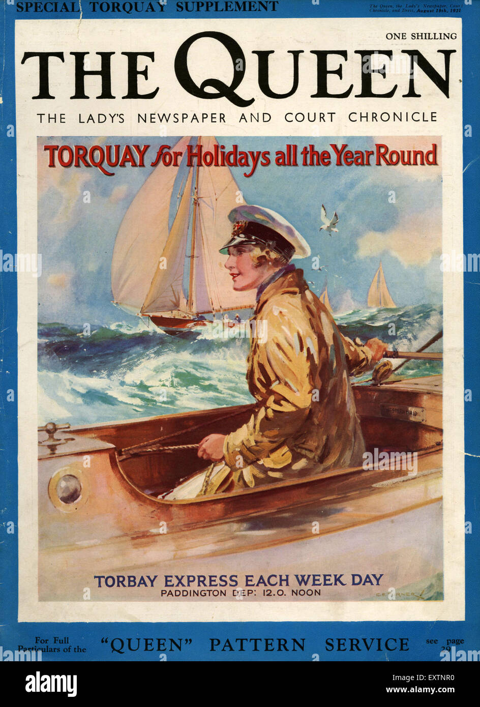 1930s uk the queen magazine cover hi-res stock photography and images ...