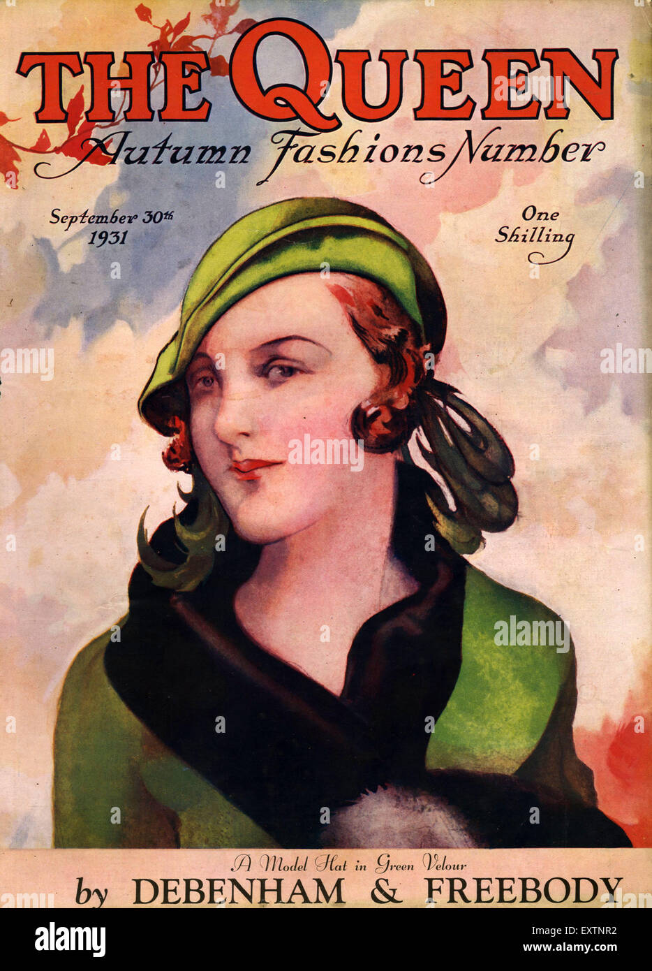 1930s uk the queen magazine cover hi-res stock photography and images ...