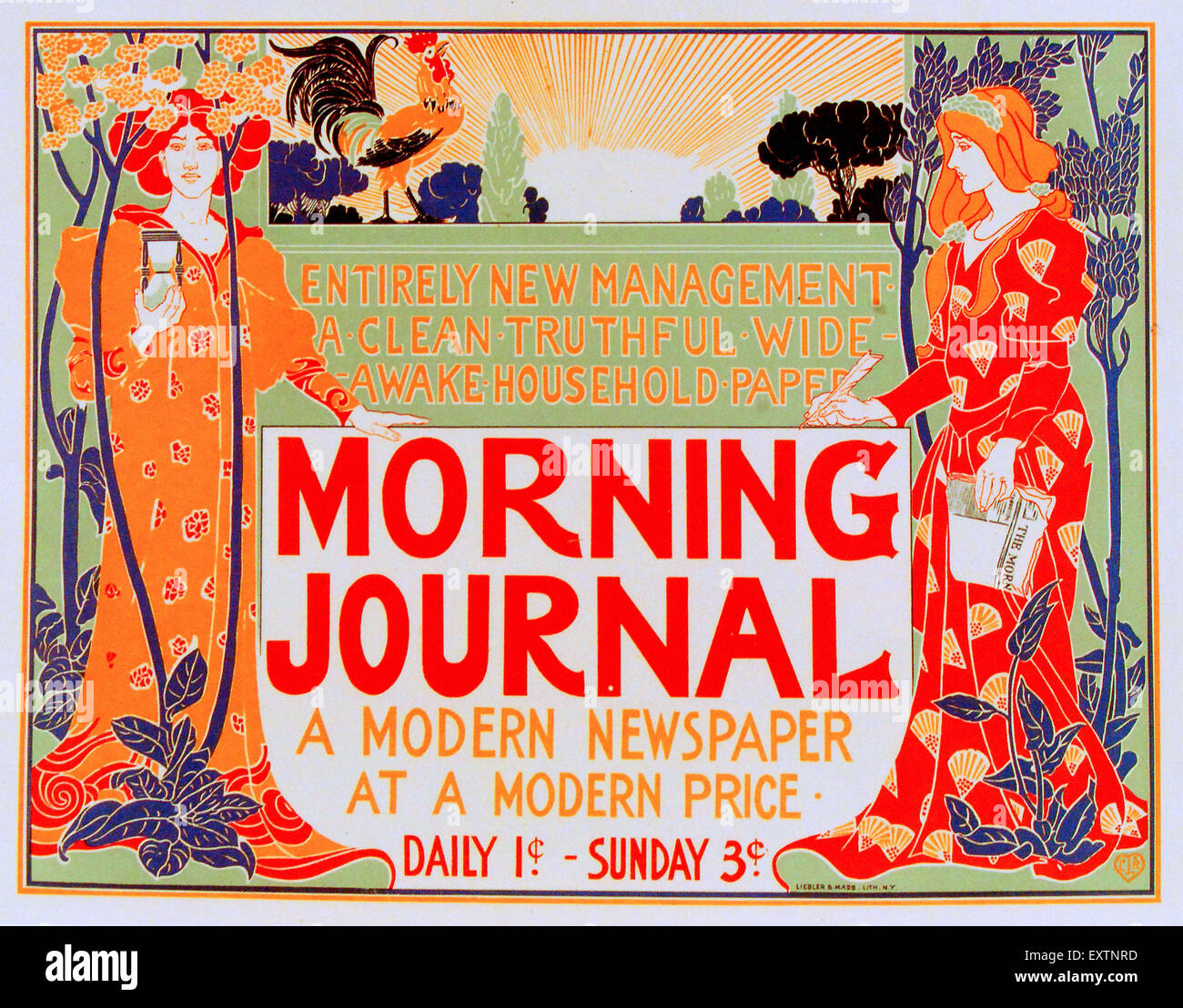 1910s USA Morning Journal Magazine Cover Stock Photo - Alamy