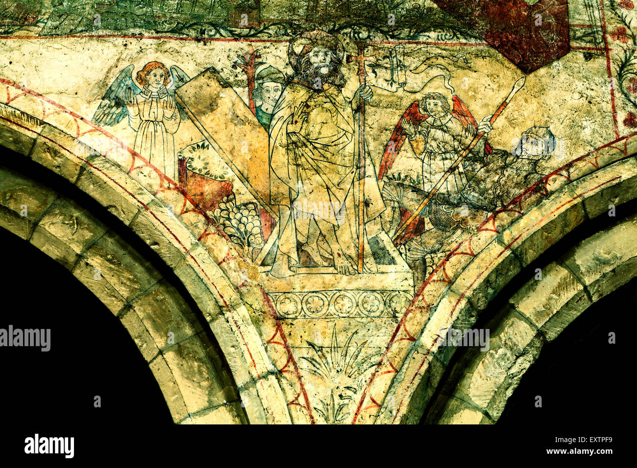 Medieval wall painting hi-res stock photography and images - Alamy