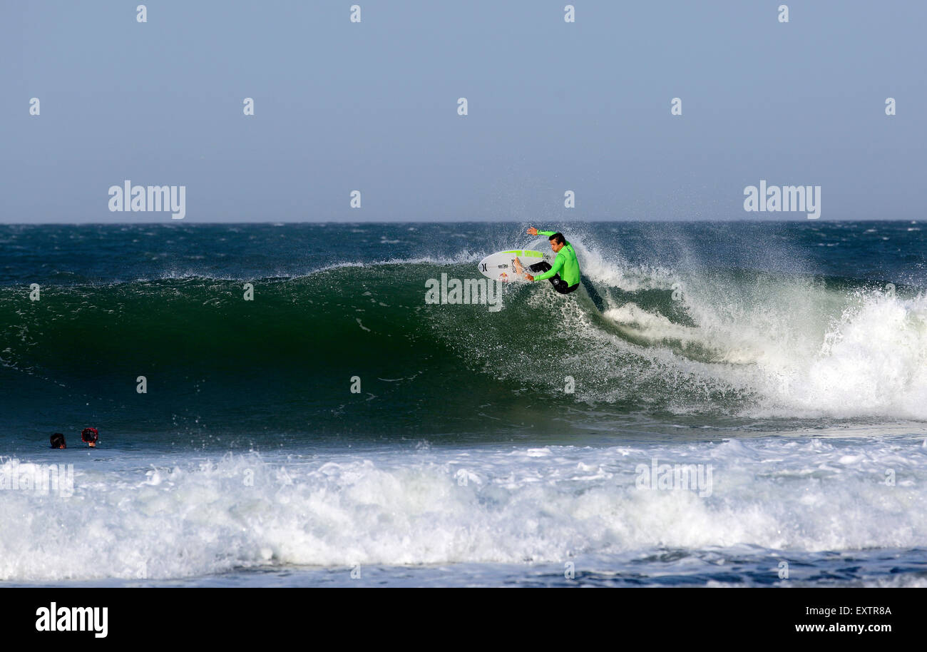 Australian professional surfer Julian Wilson surfing at Jeffreys Bay ...