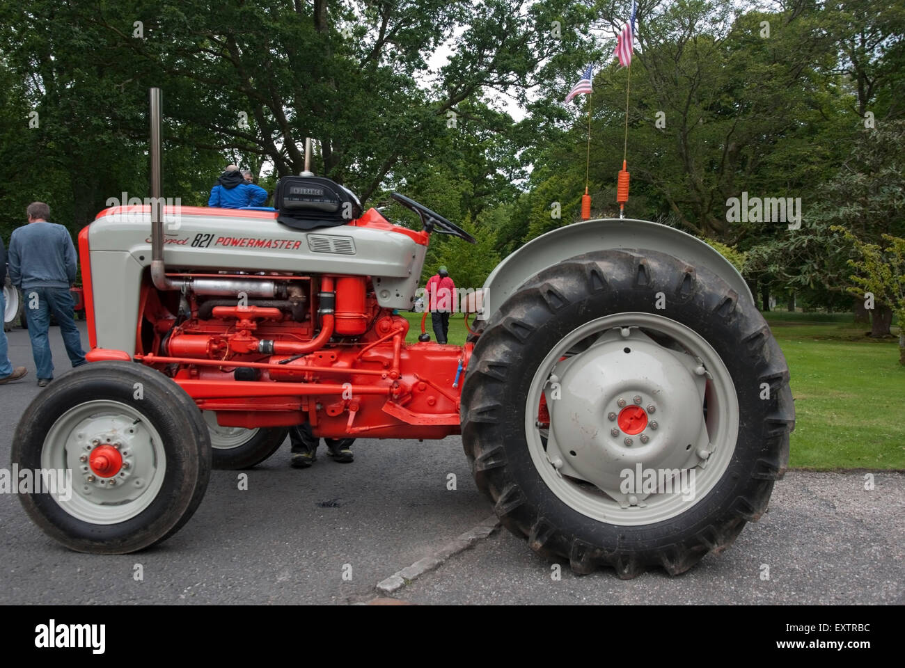 Red and Grey Ford Powermaster 821 Series Farm Tractor Stock Photo - Alamy