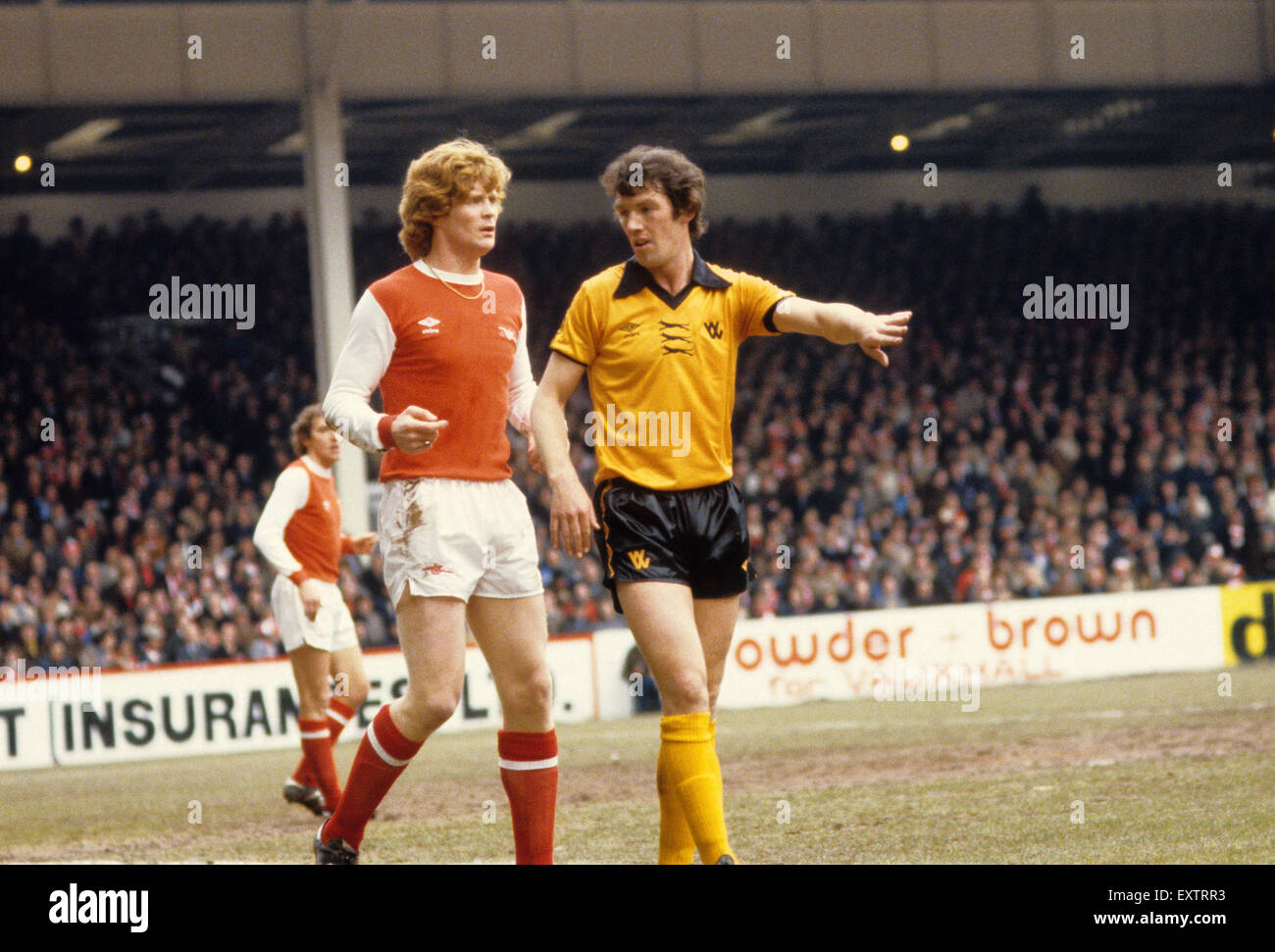 Willie Young and Billy Rafferty footballers footballer FA Cup semi ...