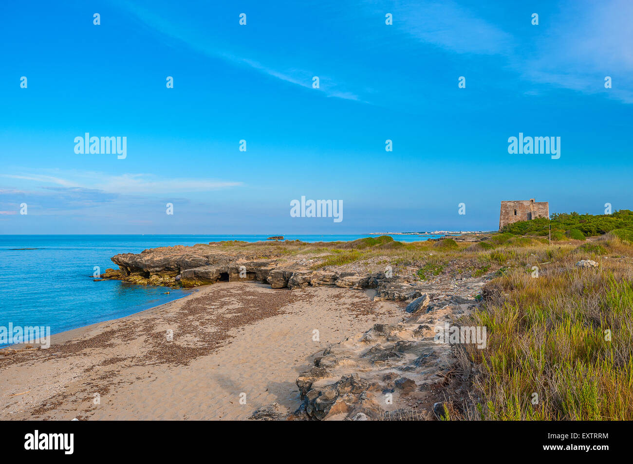 Italy Apulia Salento Torre Specchia - Marina di Vernale Stock Photo - Alamy