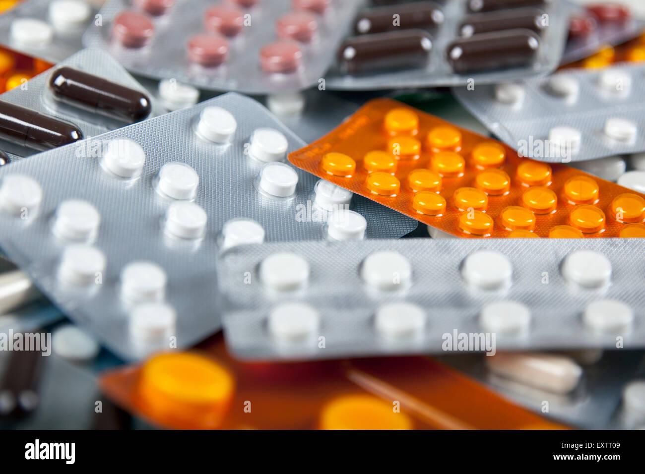 Drugs - pile of pills Stock Photo - Alamy
