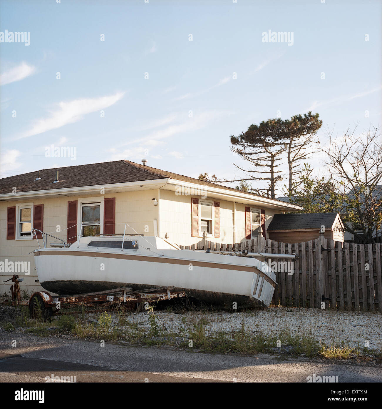 Sailboat knocked off Trailer on August 14, 2013 in Ortley Beach New ...
