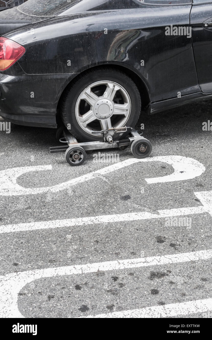 Car parked illegally on stop junction being towed away by Police Stock ... Car parked illegally on stop junction being towed away by Police Stock ...